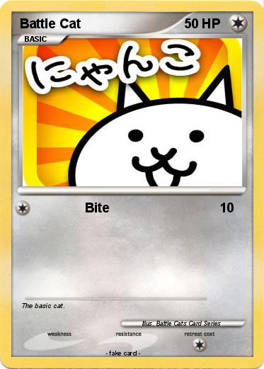 Pokémon Battle Cat 6 6 - Bite - My Pokemon Card