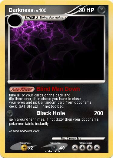 Pokémon Darkness 577 577 - Blind Man Down - My Pokemon Card