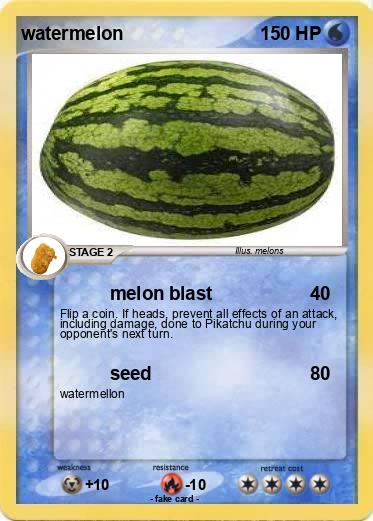 Pokémon watermelon 191 191 - melon blast - My Pokemon Card