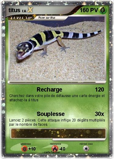 Pokémon titus 20 20 - Recharge - Ma carte Pokémon