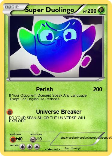 Pokémon Super Duolingo 2X73 - Perish - My Pokemon Card
