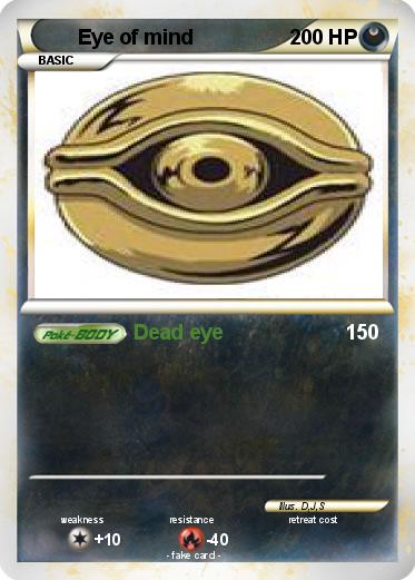 Pokémon Eye of mind - Dead eye - My Pokemon Card