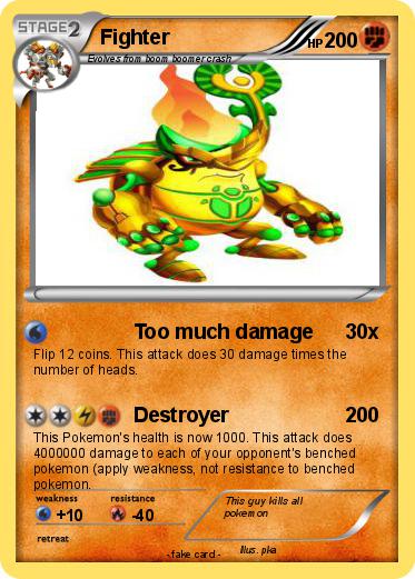Pokémon Fighter 336 336 - Too much damage - My Pokemon Card