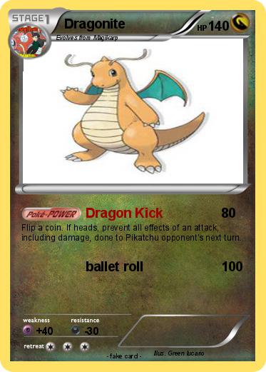 Pokémon Dragonite 784 784 - Dragon Kick - My Pokemon Card