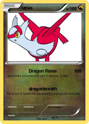 Pokémon latias 1015 1015 - Dragon flame - My Pokemon Card