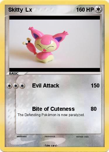Pokémon Skitty Lx - Evil Attack - My Pokemon Card
