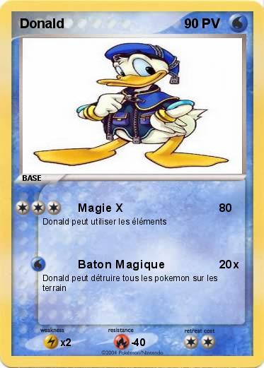 Pokémon Donald 40 40 - Magie X - Ma carte Pokémon