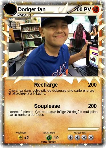 Pokémon Dodger fan - Recharge - Ma carte Pokémon
