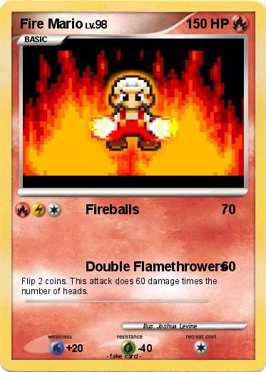 Pokémon Fire Mario 908 908 - Fireballs - My Pokemon Card