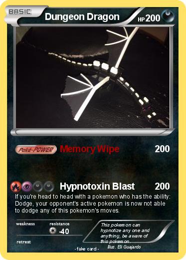 Pokémon Dungeon Dragon - Memory Wipe - My Pokemon Card