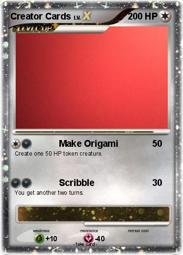 Pokémon Creator Cards - Make Origami - My Pokemon Card