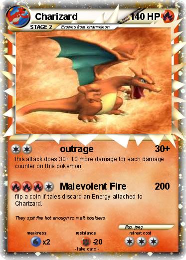 Pokémon Charizard 2295 2295 - outrage - My Pokemon Card