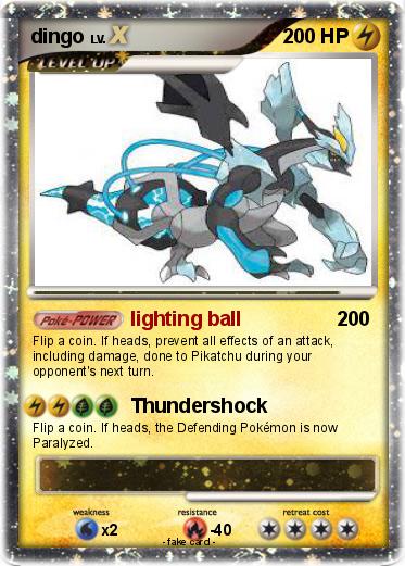 Pokémon dingo 59 59 - lighting ball - My Pokemon Card