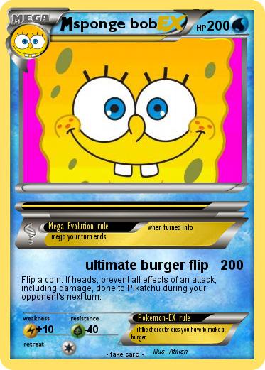 Pokémon sponge bob 367 367 - ultimate burger flip - My Pokemon Card