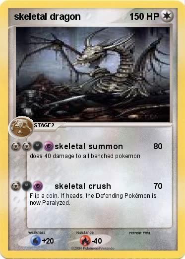 Pokémon skeletal dragon - skeletal summon - My Pokemon Card