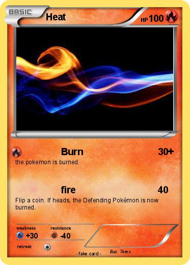 Pokémon Heat 128 128 - Burn - My Pokemon Card