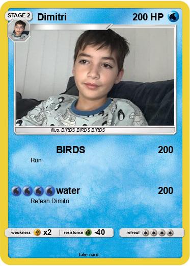 Pokémon Dimitri 158 158 - BIRDS - My Pokemon Card