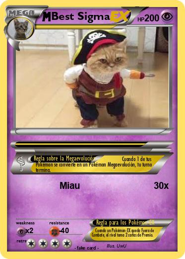 Pokémon Best Sigma - Miau - Mi carta pokémon