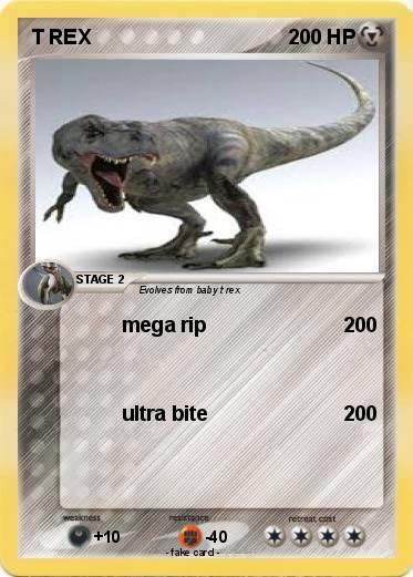 Pokémon T REX 577 577 - mega rip - My Pokemon Card