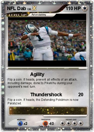 Pokémon NFL Dab 1 1 - Agility - My Pokemon Card