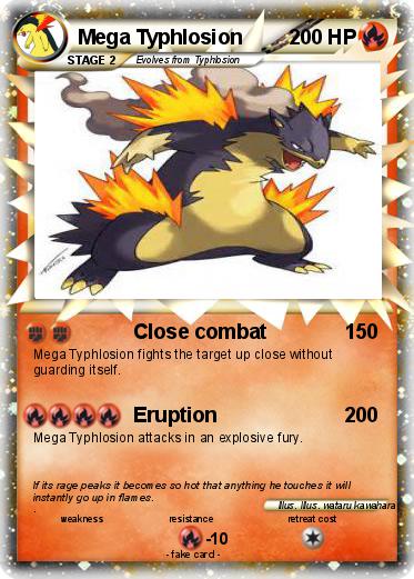 Pokémon Mega Typhlosion 23 23 - Close combat - My Pokemon Card