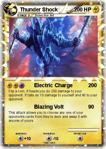 Pokémon Thunder Shock 59 59 - Electric Charge - My Pokemon Card