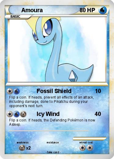 Pokémon Amoura - Fossil Shield - My Pokemon Card
