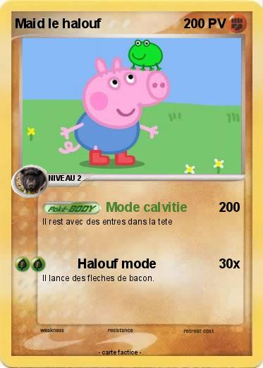 Pokémon Maid le halouf - Mode calvitie - Ma carte Pokémon
