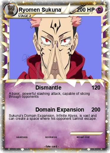 Pokémon Ryomen Sukuna 9 9 - Dismantle - My Pokemon Card