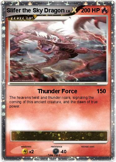 Pokémon Slifer the Sky Dragon 112 112 - Thunder Force - My Pokemon Card