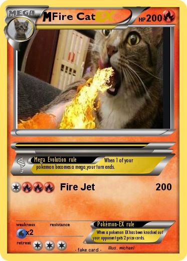 Pokémon Fire Cat 125 125 - Fire Jet - My Pokemon Card