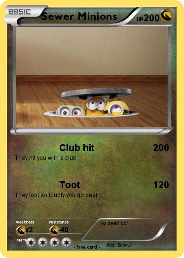 Pokémon Sewer Minions - Club hit - My Pokemon Card