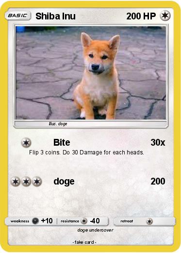 Pokémon Shiba Inu 118 118 - Bite - My Pokemon Card