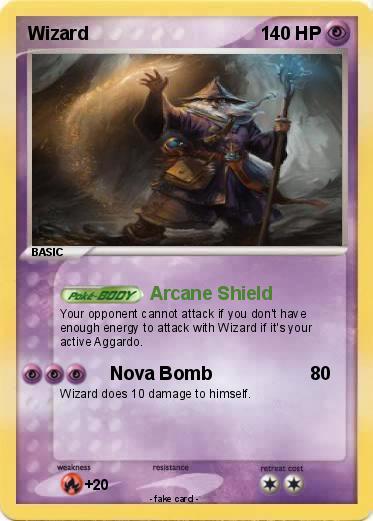 Pokémon Wizard 310 310 - Arcane Shield - My Pokemon Card