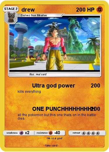 Pokémon drew 285 285 - Ultra god power - My Pokemon Card