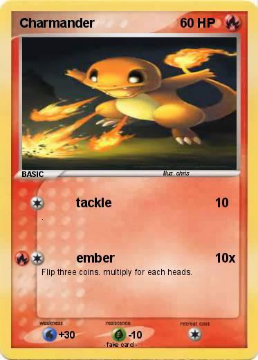 Pokémon Charmander 1902 1902 - tackle - My Pokemon Card