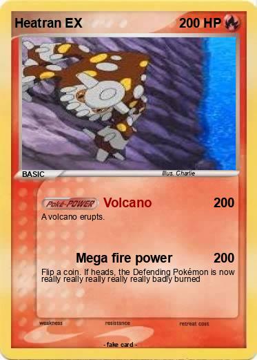 Pokémon Heatran EX 40 40 - Volcano - My Pokemon Card