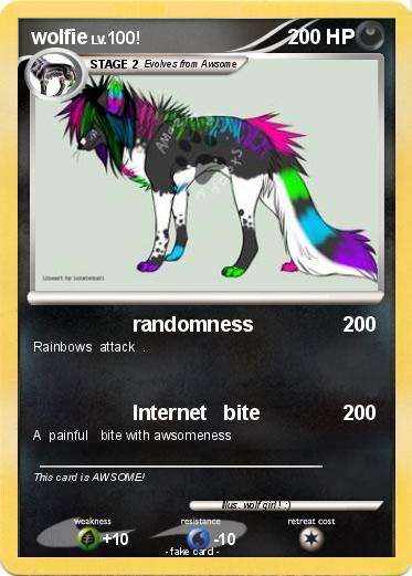 Pokémon wolfie 23 23 - randomness - My Pokemon Card