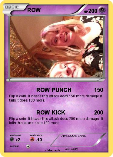 Pokémon ROW 3 3 - ROW PUNCH - My Pokemon Card