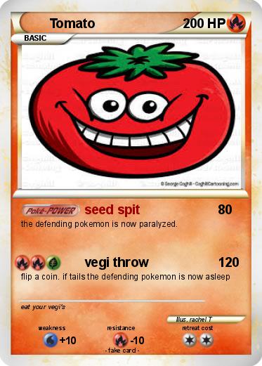 Pokémon Tomato 66 66 - seed spit - My Pokemon Card