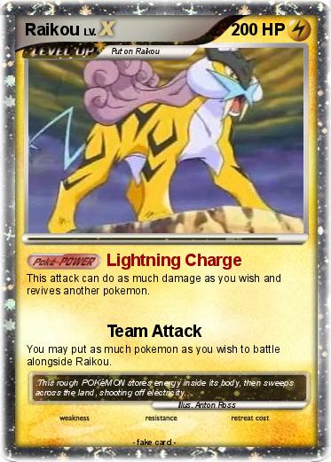 Pokémon Raikou 821 821 - Lightning Charge - My Pokemon Card