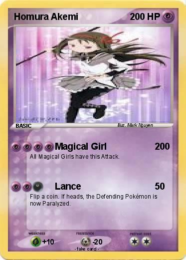 Pokémon Homura Akemi 8 8 - Magical Girl - My Pokemon Card