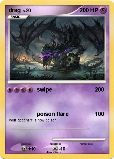 Pokémon drag 67 67 - swipe - My Pokemon Card