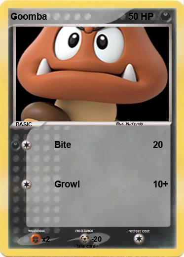 Pokémon Goomba 887 887 - Bite - My Pokemon Card