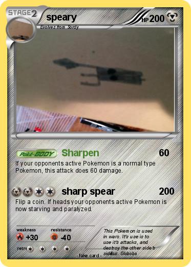Pokémon speary - Sharpen - My Pokemon Card
