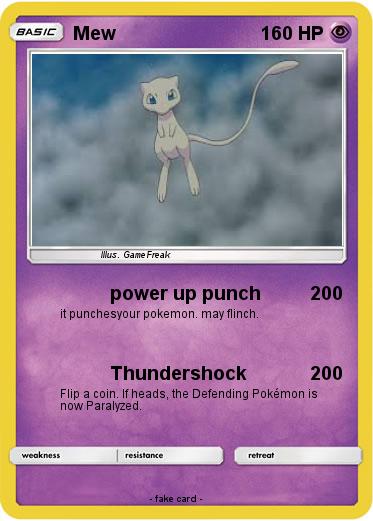 Pokémon Mew 7991 7991 - power up punch - My Pokemon Card