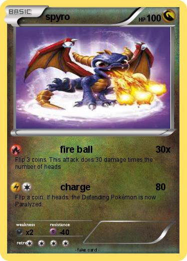 Pokémon spyro 1075 1075 - fire ball - My Pokemon Card