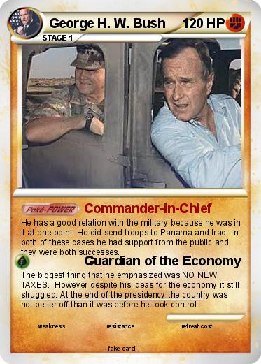 Pokémon George H W Bush 4 4 - Commander-in-Chief - My Pokemon Card