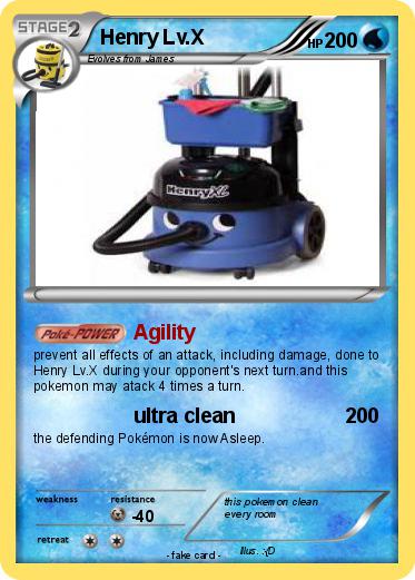 Pokémon Henry Lv X - Agility - My Pokemon Card