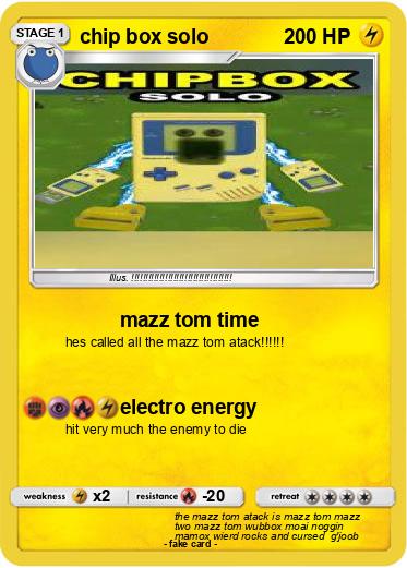 Pokémon chip box solo - mazz tom time - My Pokemon Card